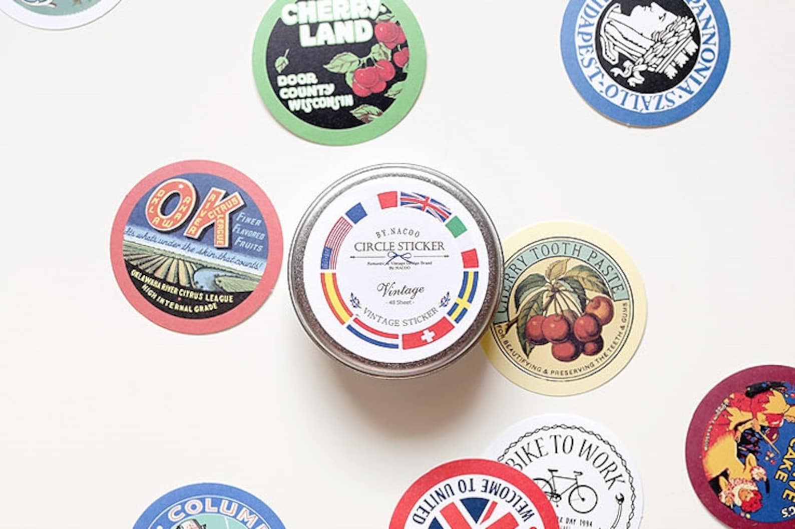 Circle Label Stickers 48sheets / Label Index Stickers / - Etsy