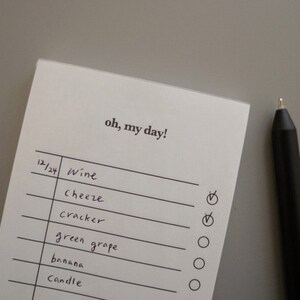 Checklist Notepad / Notepad / Personalized Notepads / Memo Pad - Etsy