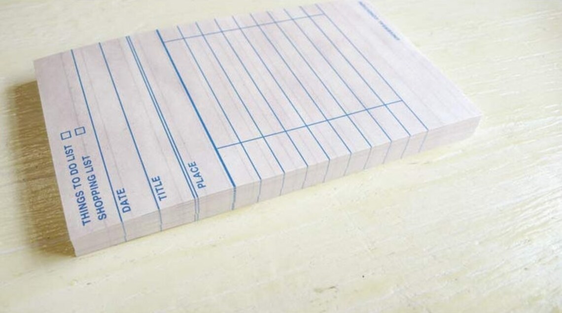 Checklist Notepad blue / to Do List / Shopping List / - Etsy