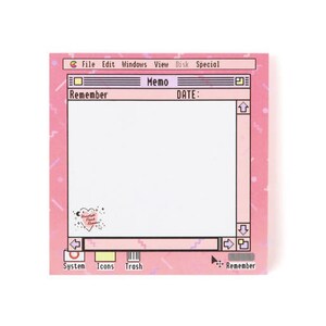 Pink Notepad / Pink Notepads / Memo Pad / Stationery / Scrapbooking ...