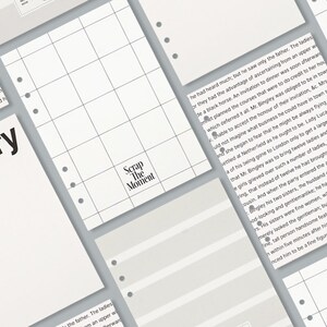 A5 Planner Refill_typographic / Planner Inserts / A5 Diary - Etsy