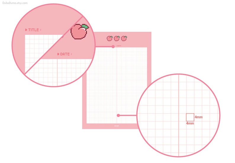 B5 Grid Notepads 6types / Simple Notepad / Big Memo Pad / | Etsy