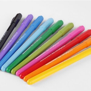 0.38mm Vivid Pen 10 Color and Notebook Set 10 Pens Notebook ...