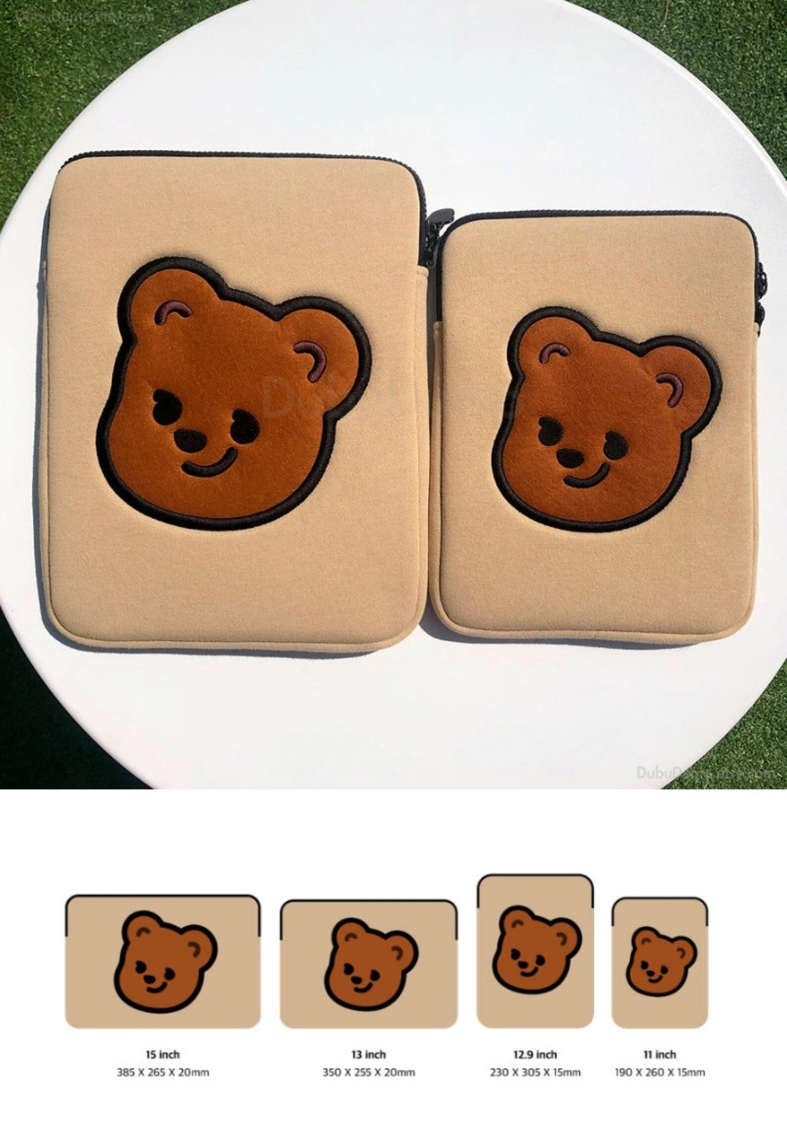 11 12.9 13 15 Laptop Case Bear | Etsy