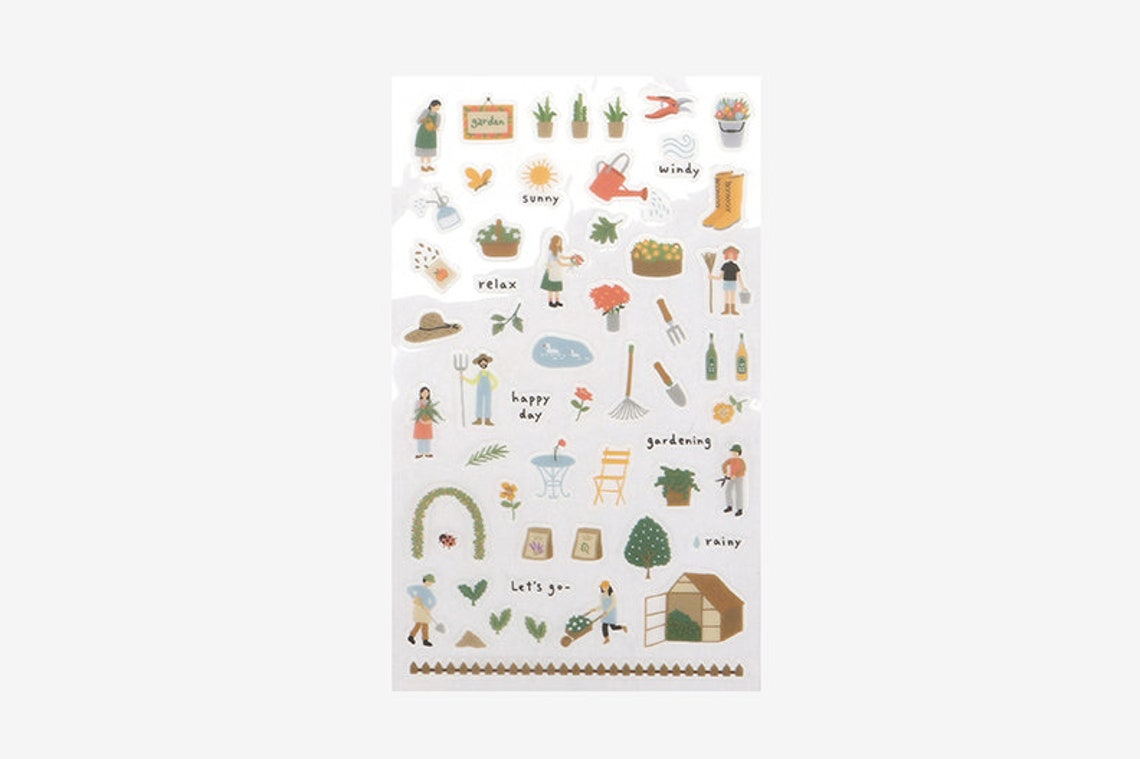 Planner Stickers Gardening / Journal Stickers / Scrapbooking | Etsy