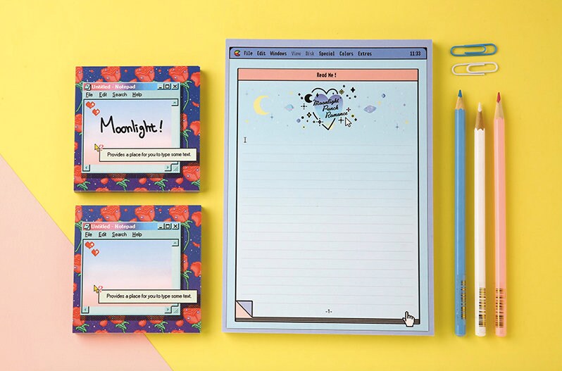 A5 Blue Moonlight Notepad / Blue Notepads / Memo Pad / | Etsy