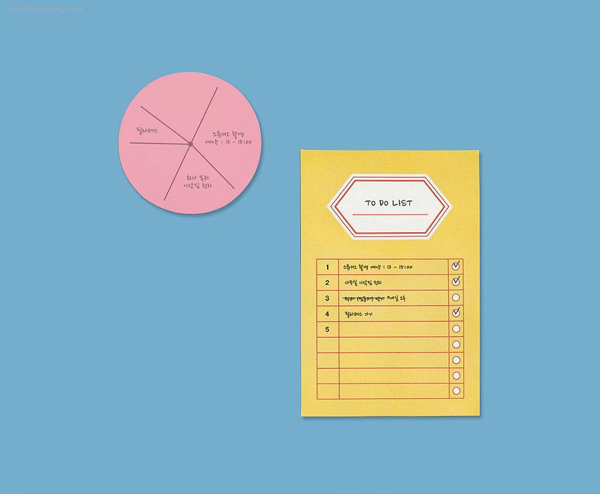 Title Sticky Memo Pad / Checklist Sticky Note / Colorful | Etsy