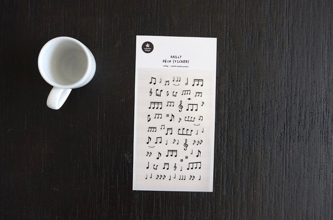 Planner Stickers / Musical Note Sticker / Rhythm, Beat, Melody Sticker ...