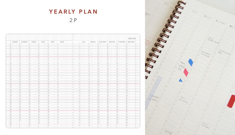 Monthly Journal / Monthly & Weekly Planner / Agenda / Journal | Etsy