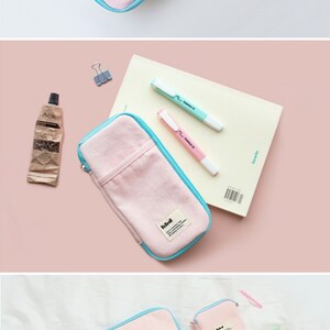 Cotton Pencil Case 4colors/ Pen Case / Pencil Pouch / Pen - Etsy