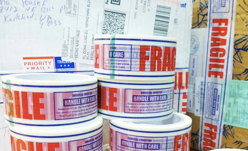 FRAGILE BOX TAPE / Wrapping Packing Tape / Box Tape / Deco | Etsy