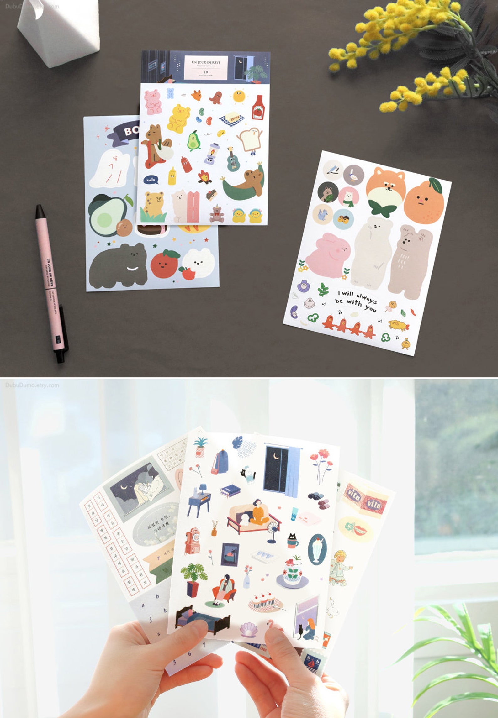 Deco Stickers Pack Ver.10 / Stationery / Planner Stickers / - Etsy