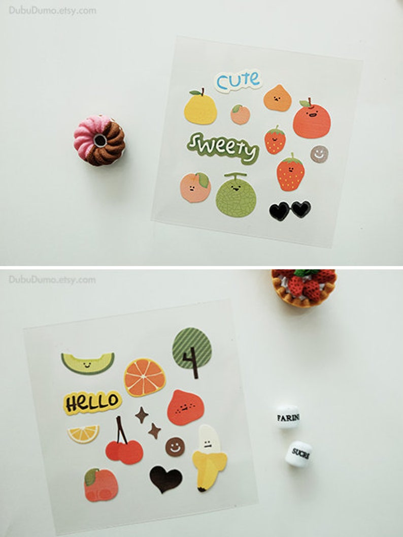 Planner Stickers juicy / Fruits Stickers / Deco Stickers / | Etsy