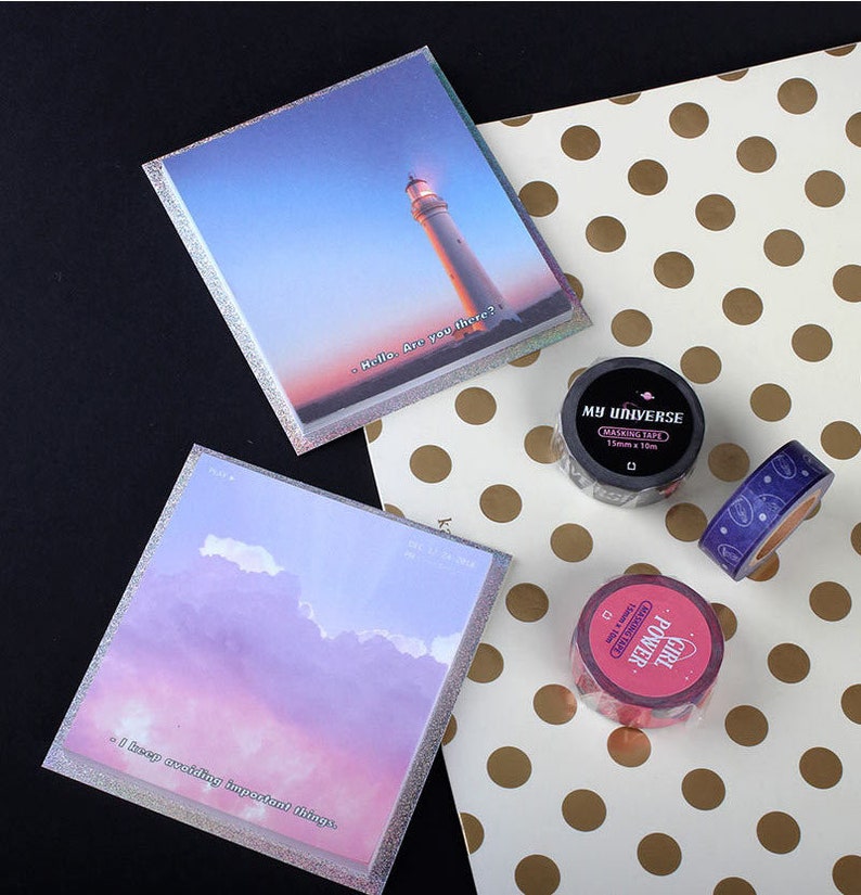 Notepad Movie Fantasy / Pink Notepads / Memo Pad / Sky | Etsy