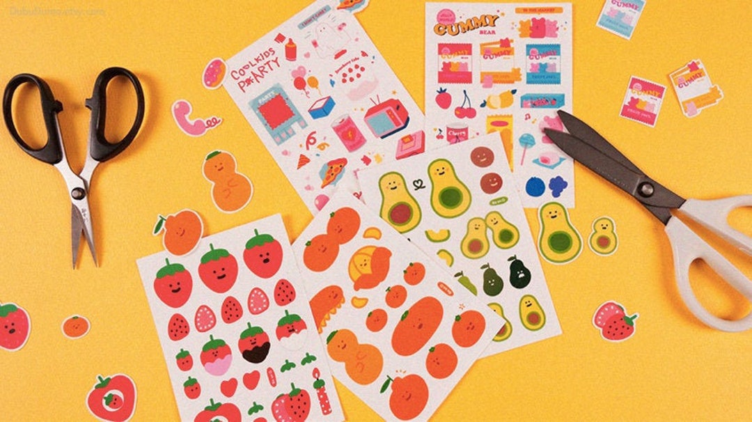 Fruits Planner Stickers / Self Cutting Stickers / Uncut Stickers ...