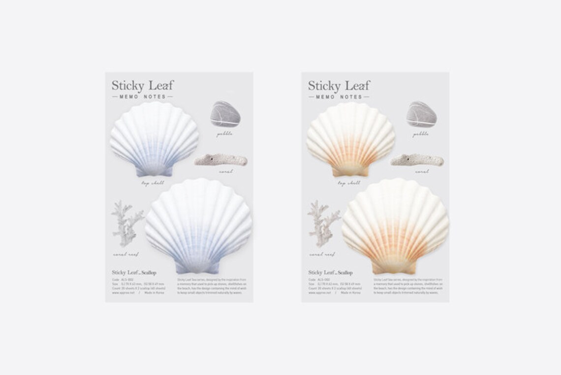 Sticky Notes Shell / Shellfish Notepad / Notepads / Memo pad | Etsy