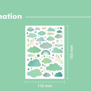 Planner Sticker_sky 6types / Deco Journal Seal Stickers / - Etsy