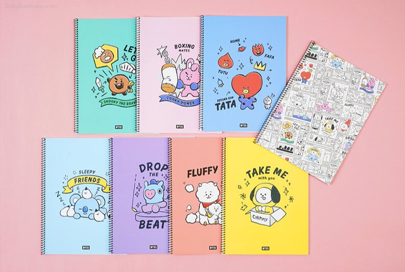 BT21 Lined Notebook V.2 / Lined Journal Notebook / Bullet | Etsy
