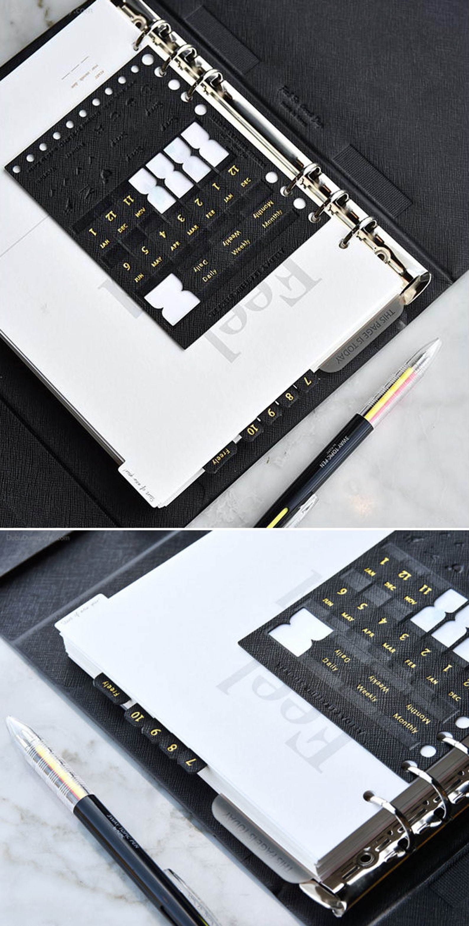 Leather Index Stickers V.6 8colors / Tabs Stickers / Planner | Etsy