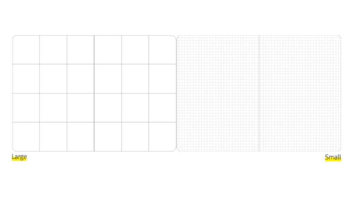 Grid Mini Notebook / Travel Notebook / Journal Notebook / Grid | Etsy