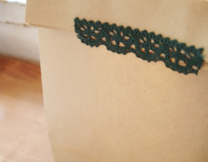 Cotton Lace Adhesive Tape Brown / Khaki / Black // 4 Types - Etsy