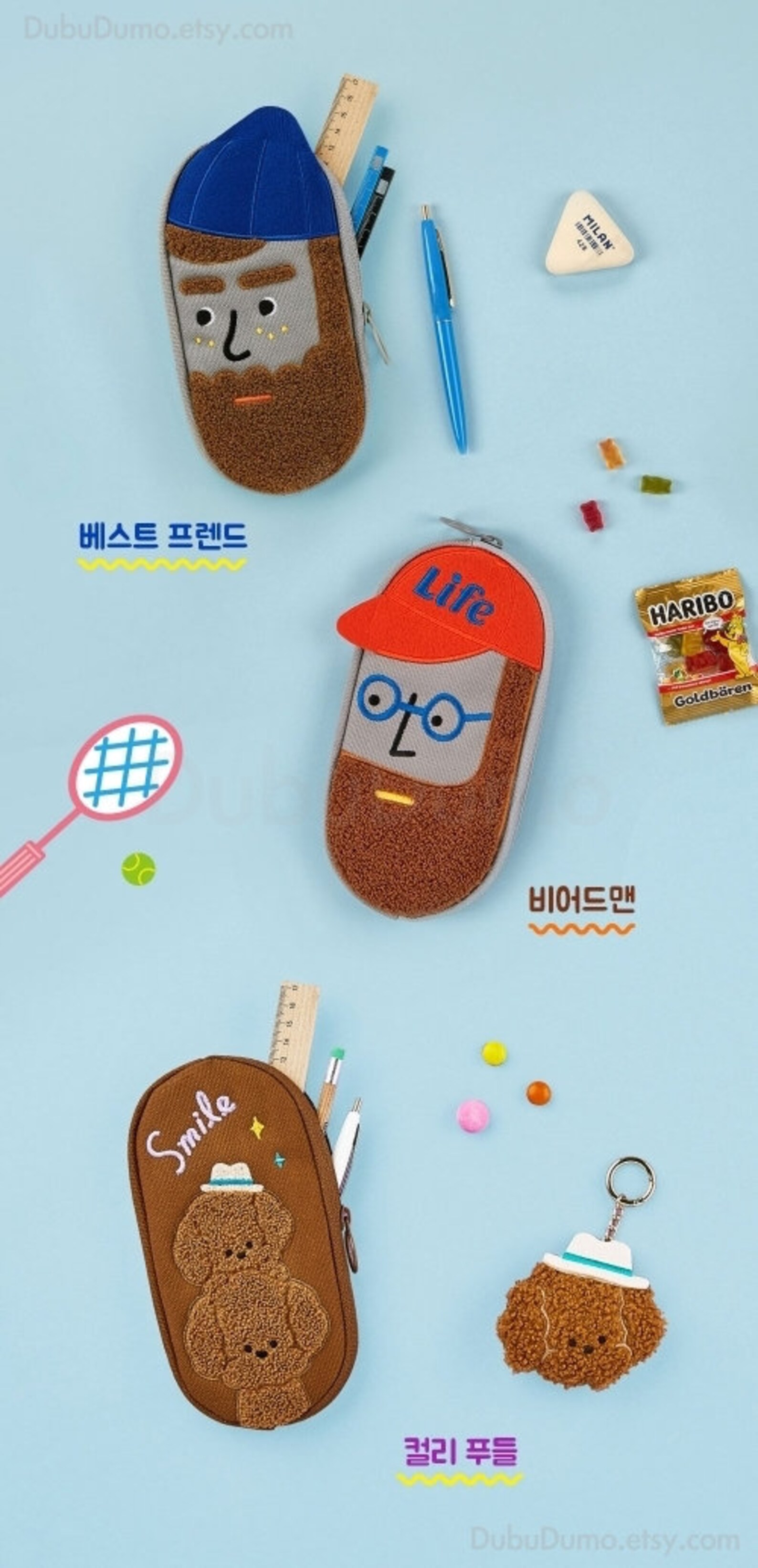 Cotton Pencil Case 4types / Canvas Pen Case / Pencil Pouch / - Etsy