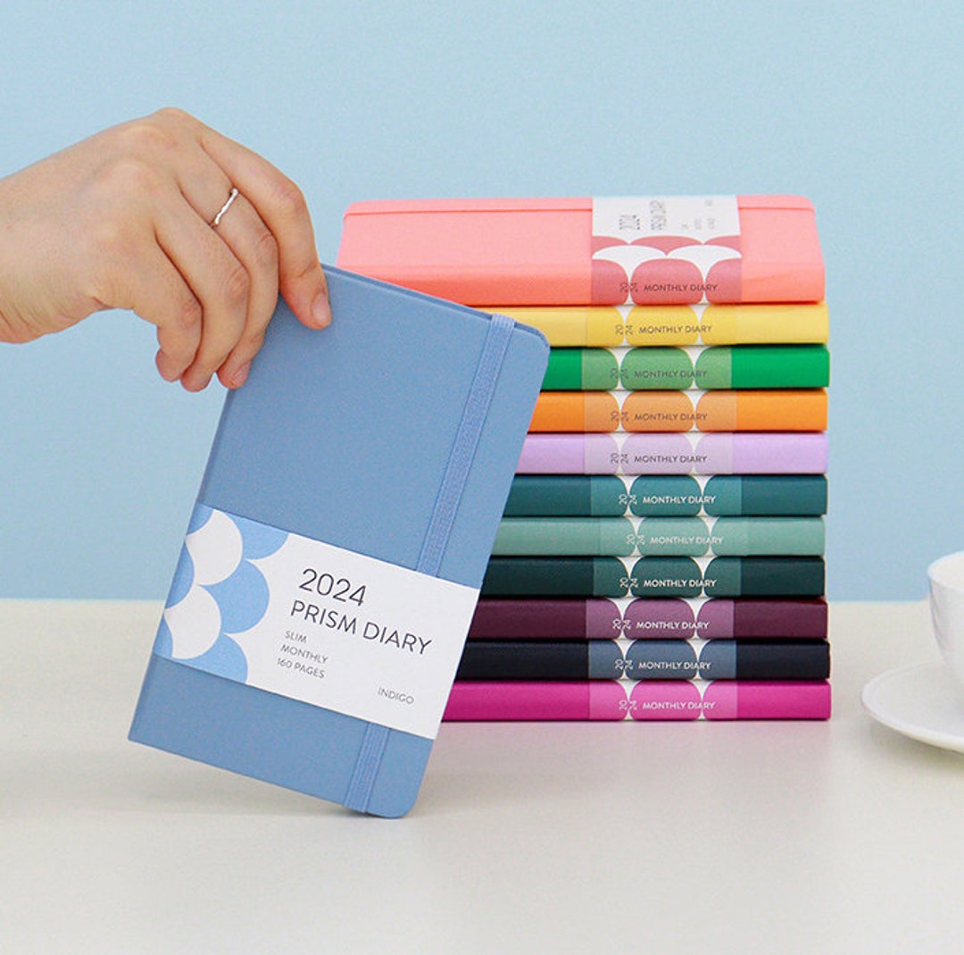 2024 Monthly Planner Slim 12colors / Monthly Planner / 2024 Planner / Planner 2024 / 2024 Diary ...