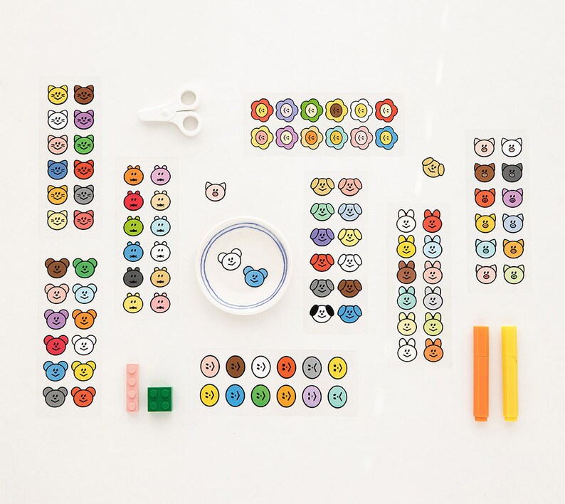 Deco Point Stickers mini / Emoji Planner Stickers / - Etsy