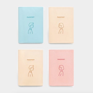 Couple Passport Covers 4types / Simple Couples Passport - Etsy