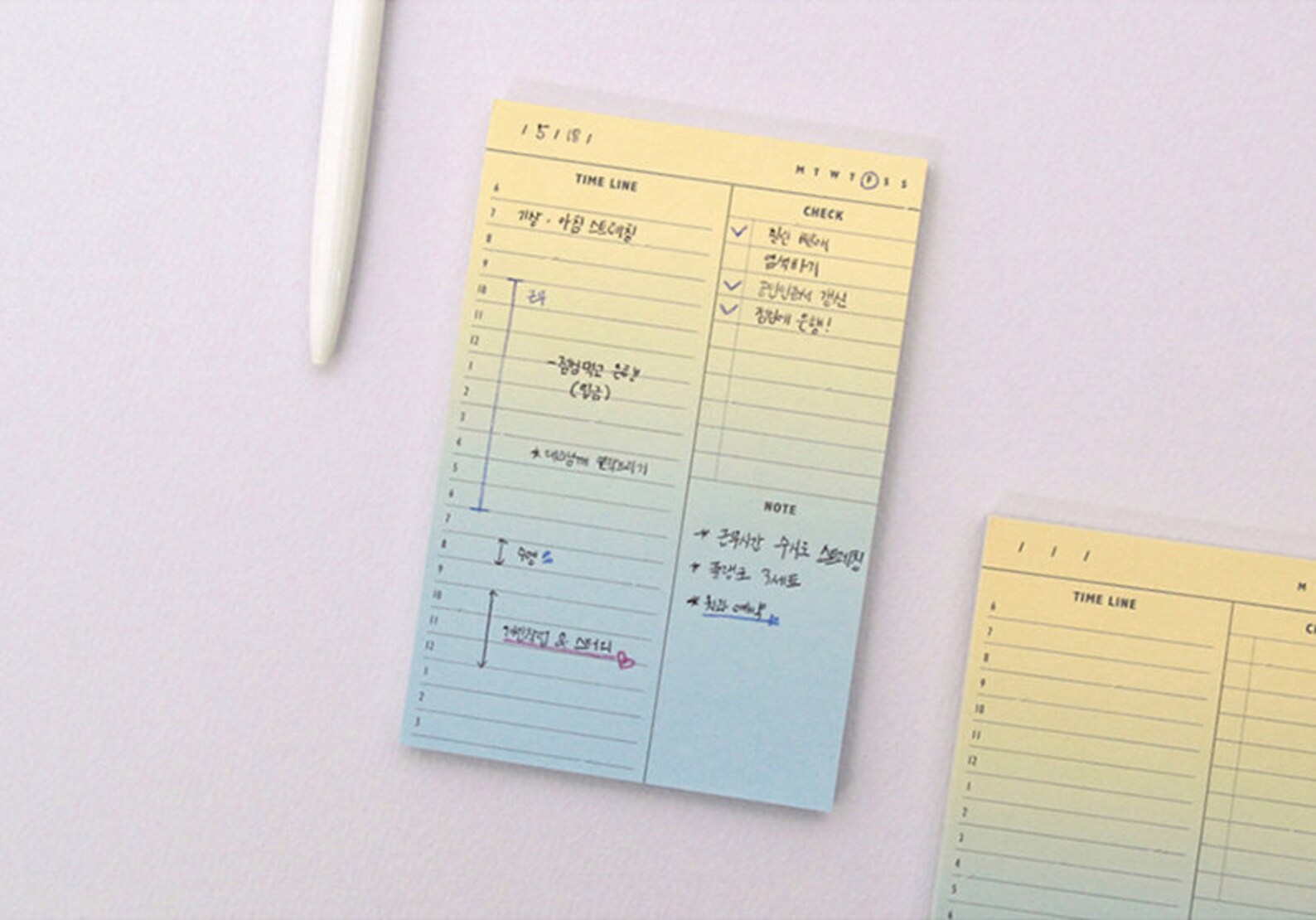 Time Line Notepads / Time Table Notepad / Colorful Notepad / - Etsy Canada