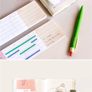 Habits Notepad / Pink Notepad / Colorful Memo Pad / Stationery ...