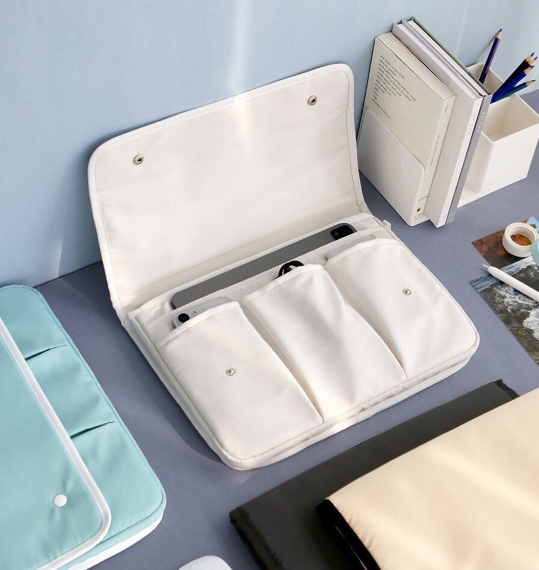 13 Multi Pocket Laptop Case 4colors / 14inch MacBook Sleeve, iPad Pro ...