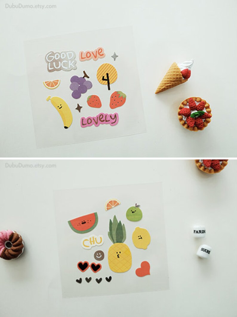 Planner Stickers juicy / Fruits Stickers / Deco Stickers / | Etsy