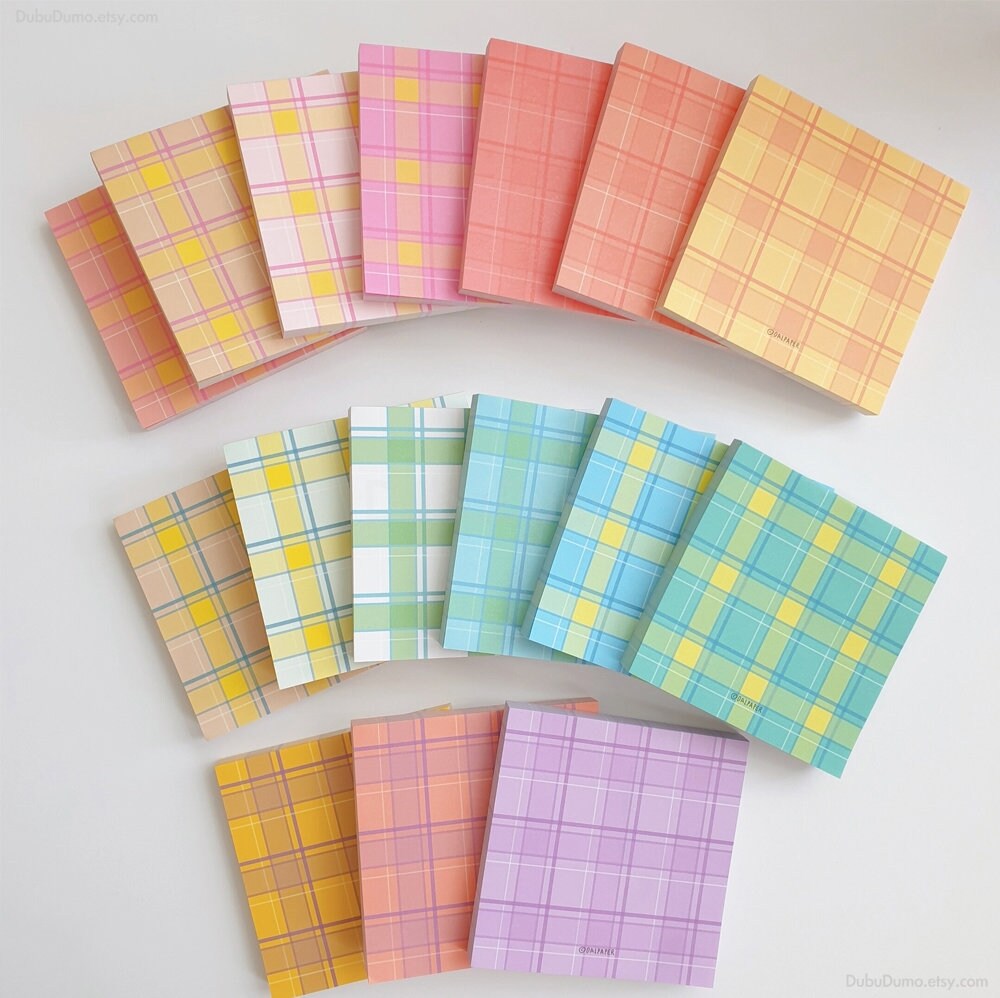 Check Memo Pad SET 16types / Notepad / Writing Paper Memo - Etsy UK