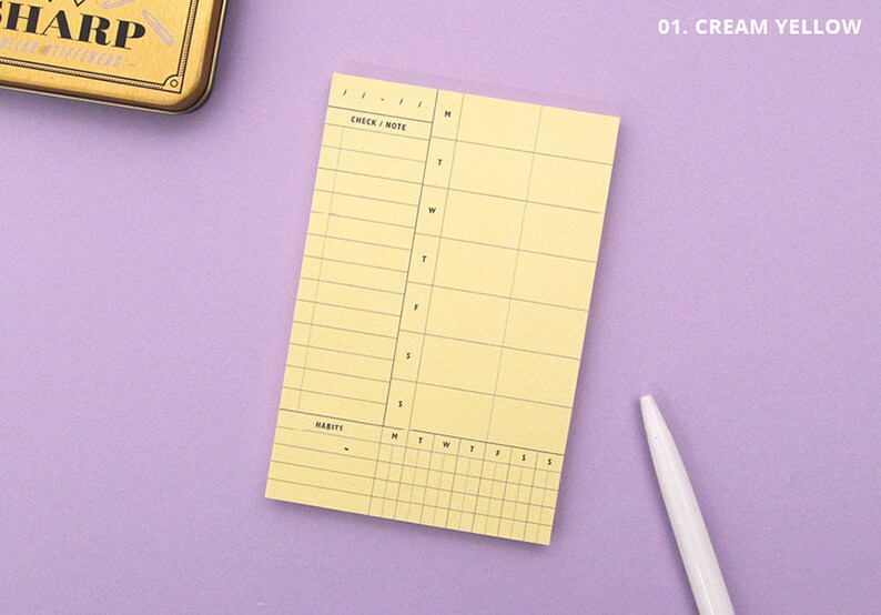 Weekly Plan Notepads / Colorful Notepad / Personalized Notepad - Etsy