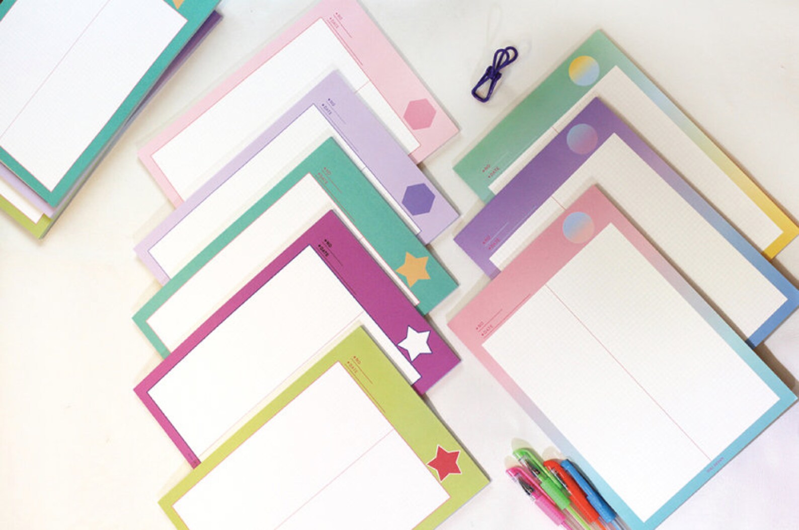 B5 Large Grid Notepads 8types / Simple Notepad / Big Memo | Etsy