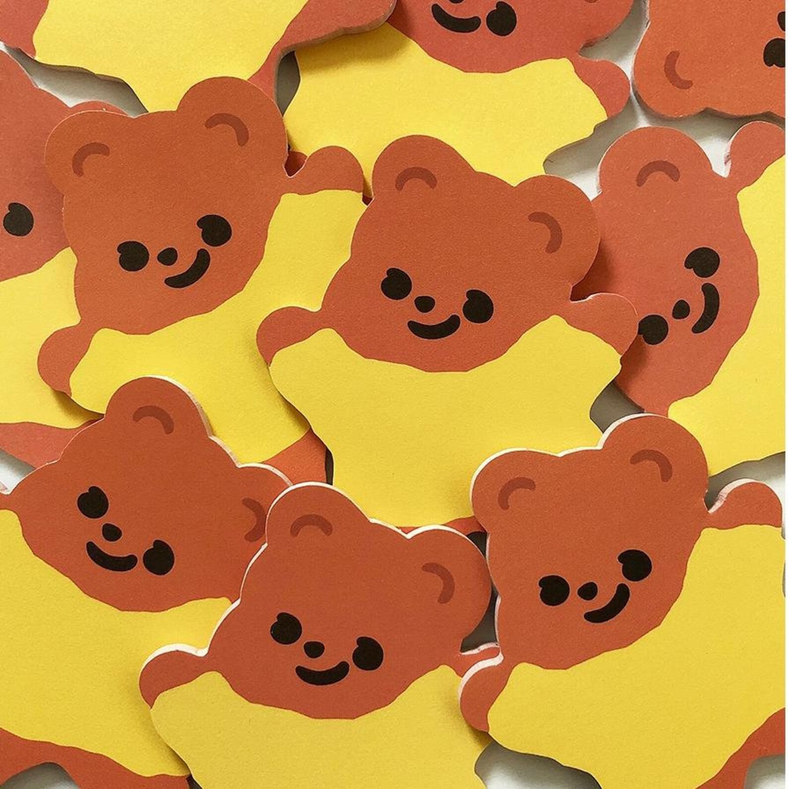 Hug Bear Sticky Notes PINK / Colorful Notepads / Memo Pad / - Etsy