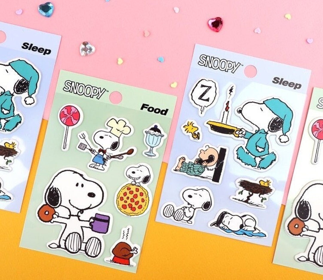 Peanuts Sticker 2types / Snoopy / Journal Stickers / Scrapbooking ...