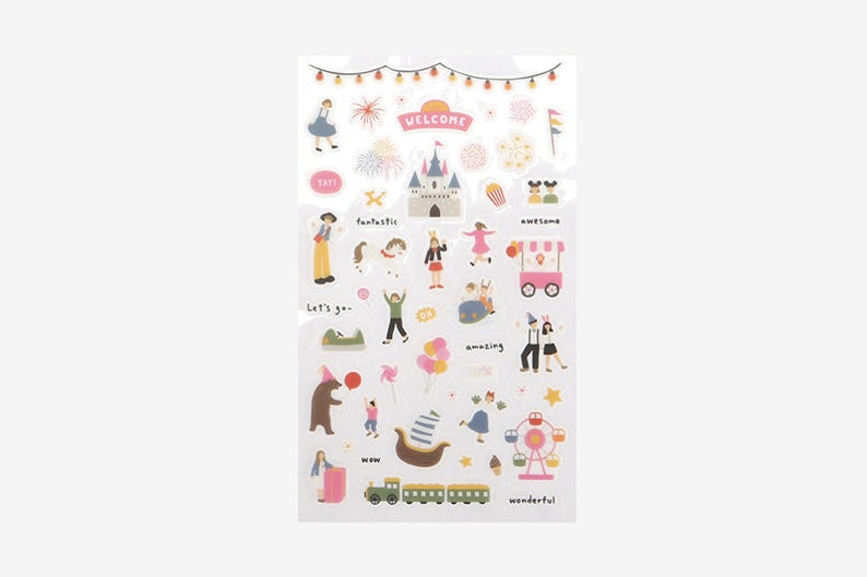 Planner Stickers amusement Park / Journal Stickers / - Etsy