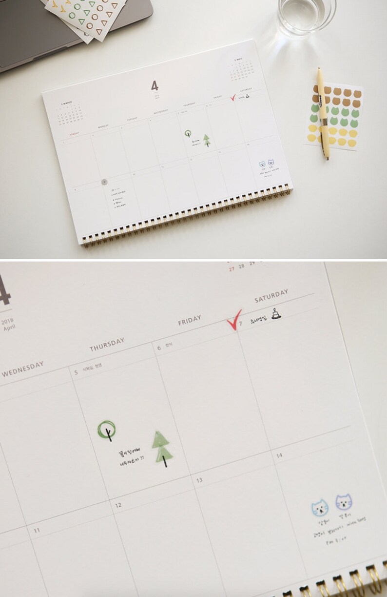 Transparent Planner Stickers Ver.4 12 Types / Stationery / - Etsy