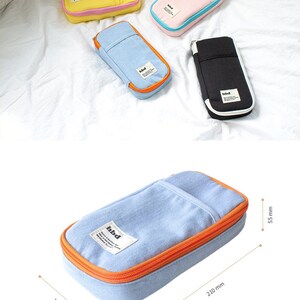 Cotton Pencil Case 4colors/ Pen Case / Pencil Pouch / Pen - Etsy