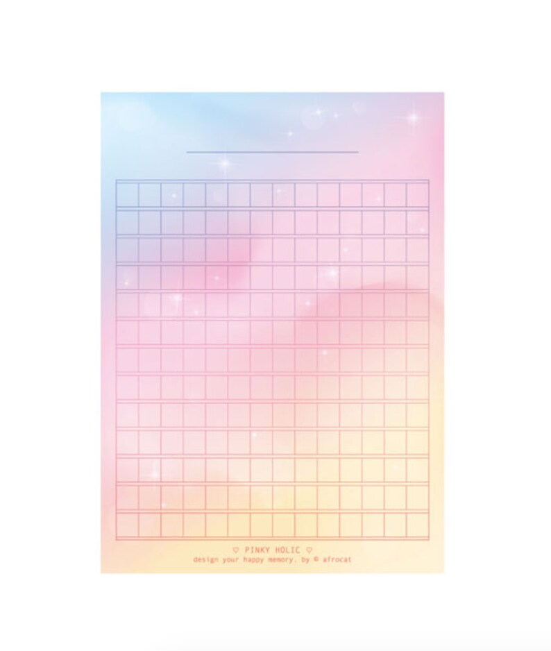 Pink Holic Notepad Ver.4 / Aurora Pink Notepads / Writing - Etsy