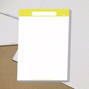 B5 Grid Notepads aqua Coral-red Lime / Simple Notepad / - Etsy