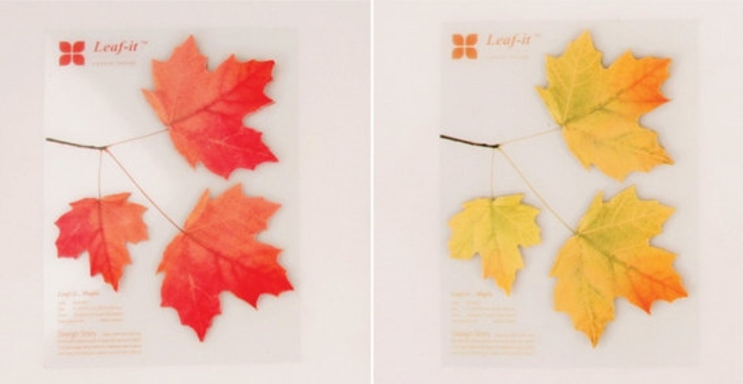 Sticky Notes maple Leaf / Maple Notepads / Personalized - Etsy