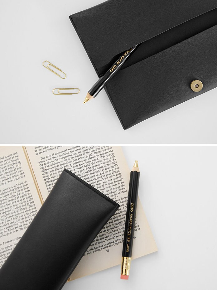 Double Pockets Pencil Case / Pen Case / Pencil Pouch / Pen | Etsy