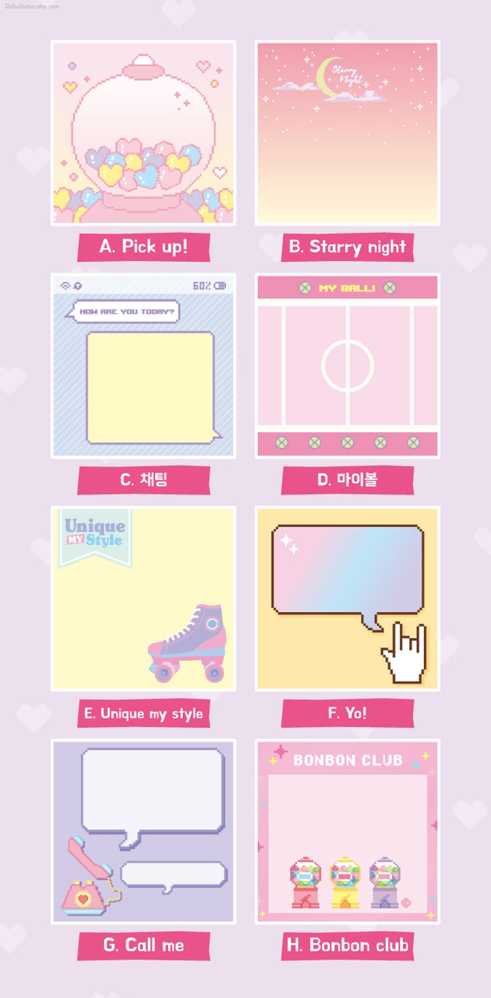 Retro Memo Pad V.4 8types / Colorful Notepad / Writing Paper - Etsy