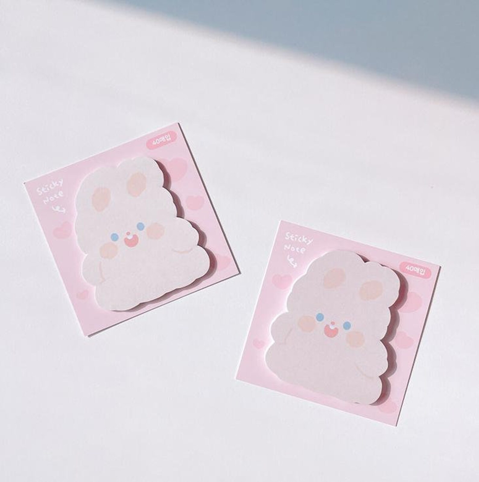 Rabbit Sticky Notes cream / Notepad / Notepads / Memo Pad / - Etsy