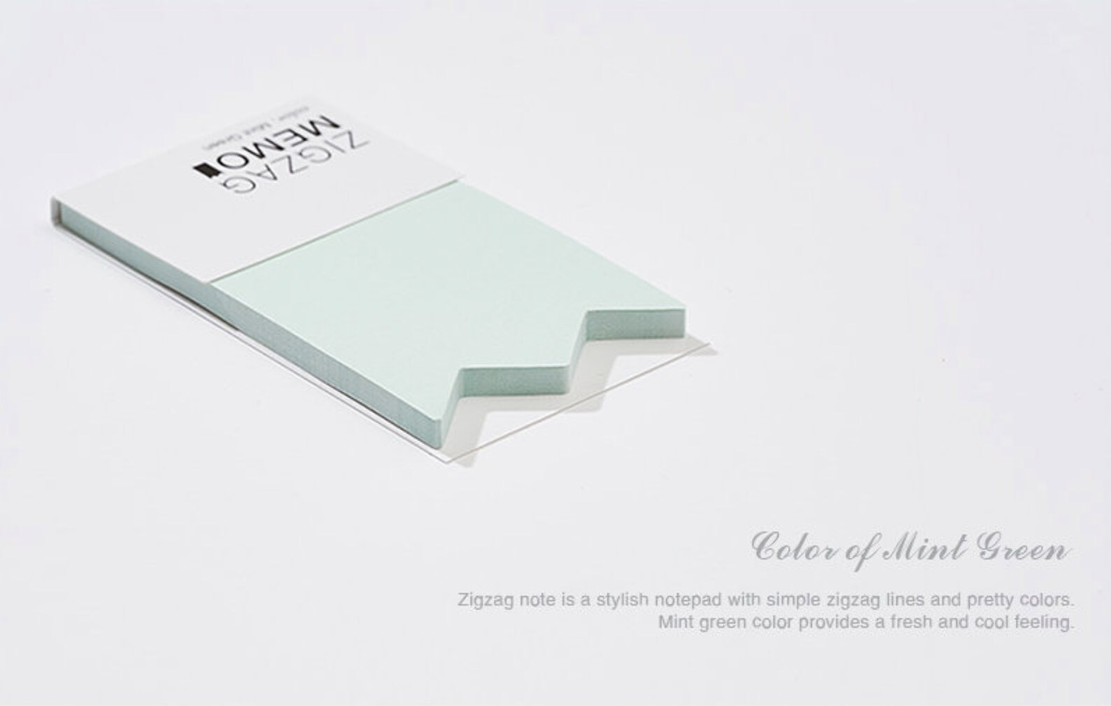 Zigzag Tag Sticky Note pink/mint / Notepads / Personalized | Etsy