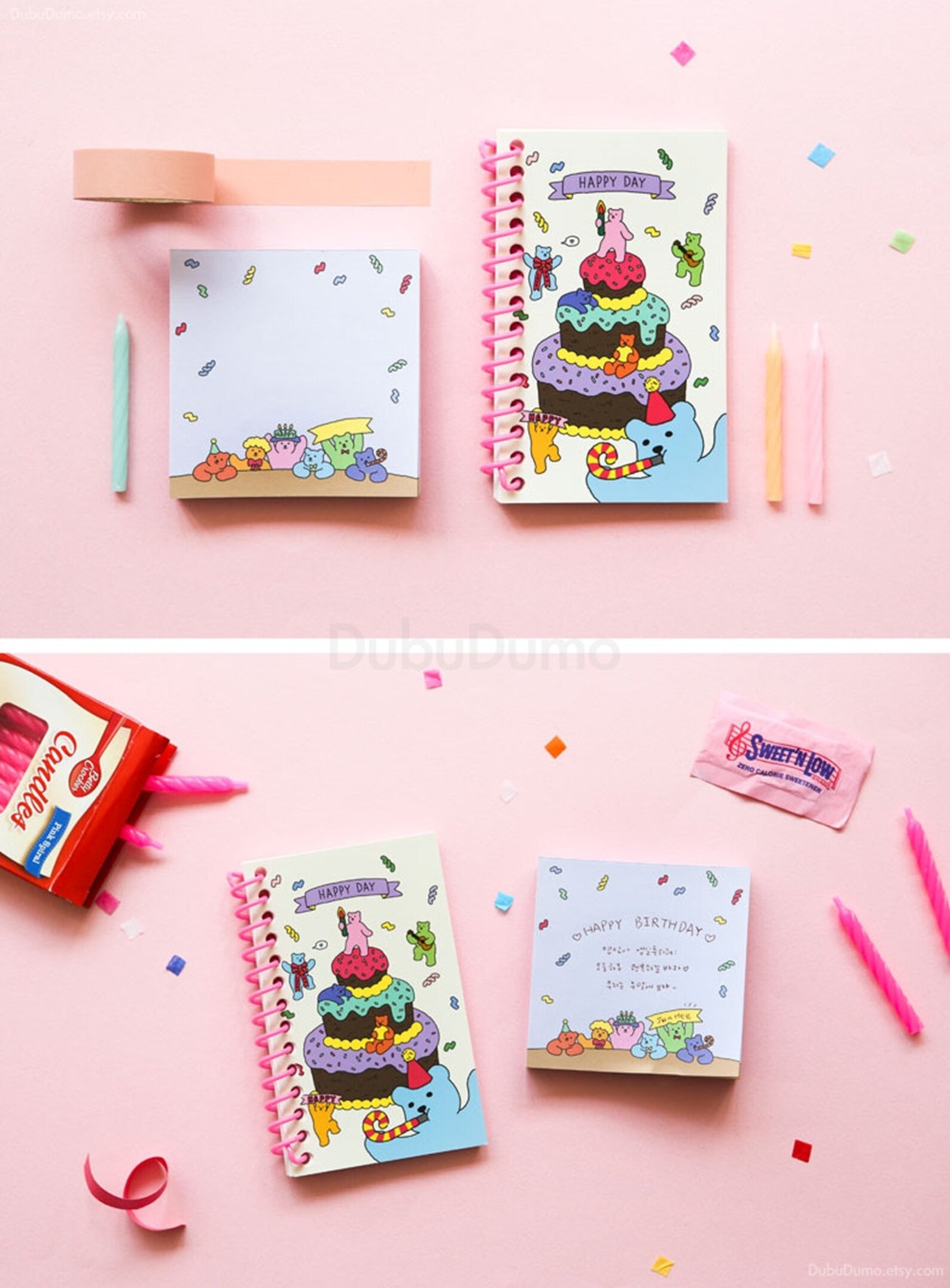 Jelly Bear Notepads 4types / Memo Pad / Colorful Notepad / | Etsy