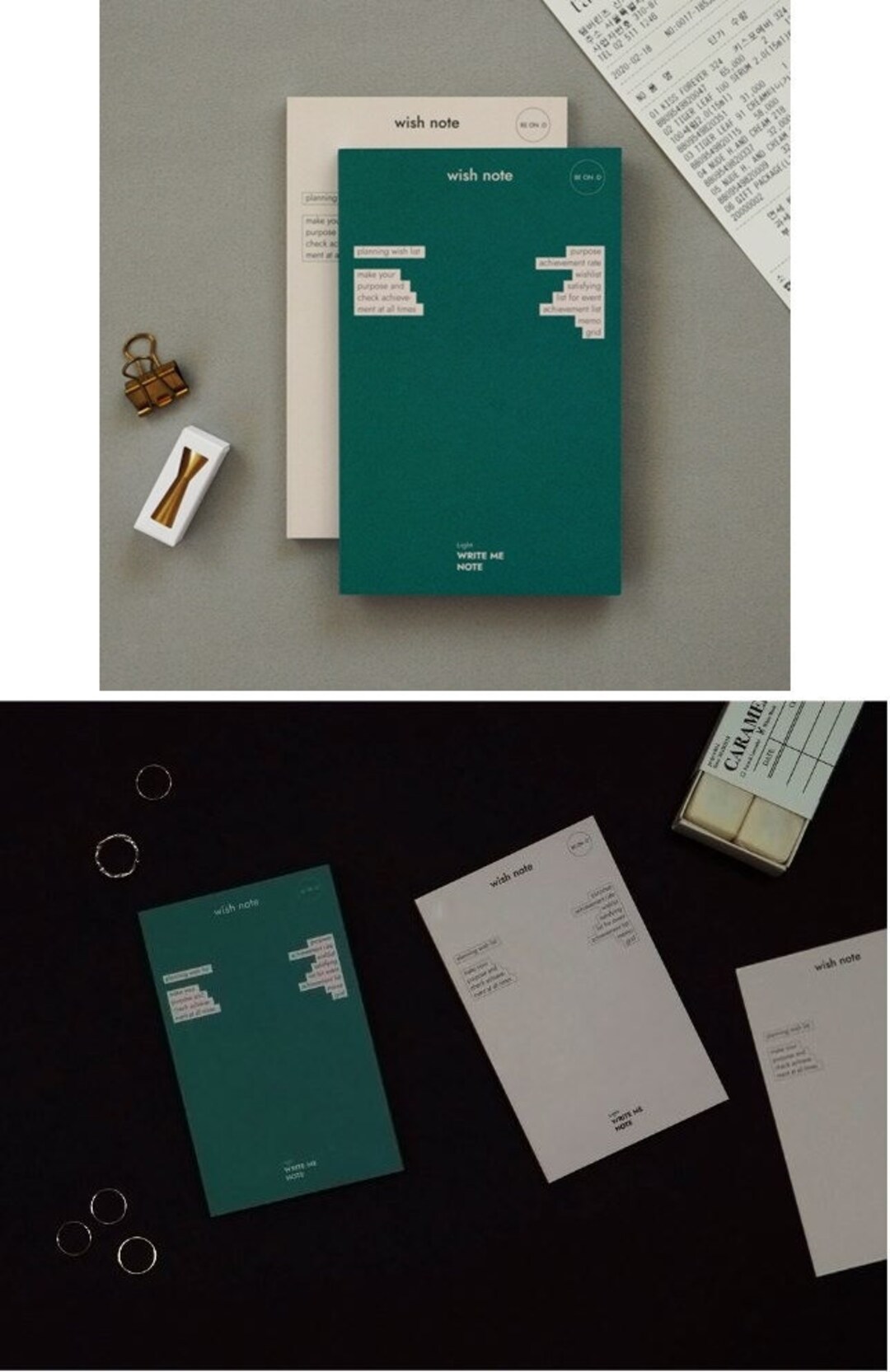 Wish Notebook 2colors / Wishlist, Event, Achievement Notebook / Record ...